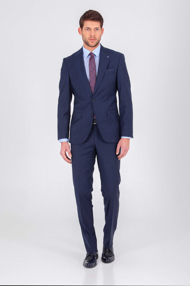 Lacivert Slim Fit Takım Elbise | Hatem Saykı 33201319C042