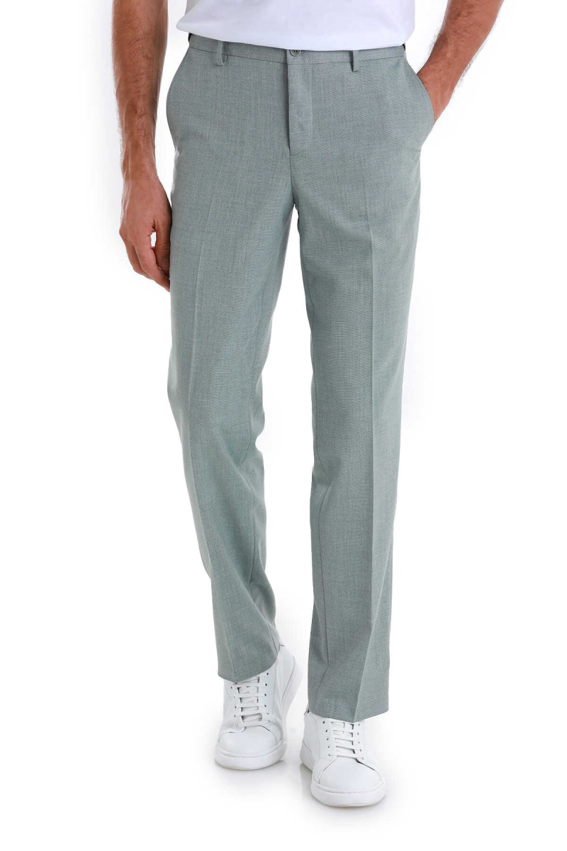 Yeşil Regular Fit Yandan Cepli Kumaş Pantolon | Hatemoğlu 29221024C002